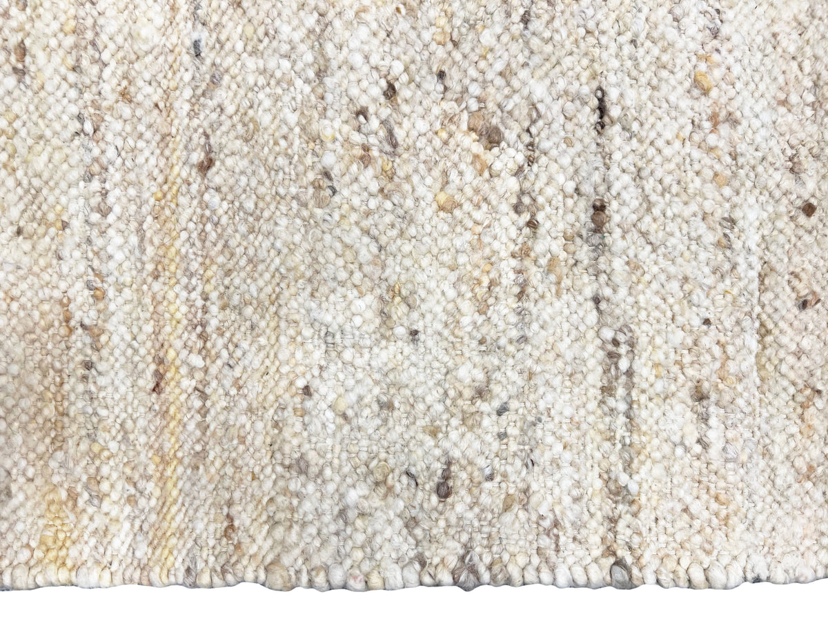 Natural Raw Wool Flatweave Hand-Knotted Rug – Kalili Rugs